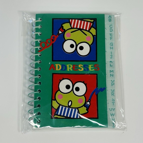 Sanrio | Toys | New In Package Sanrio Vintage Keroppi Mini Address Book ...